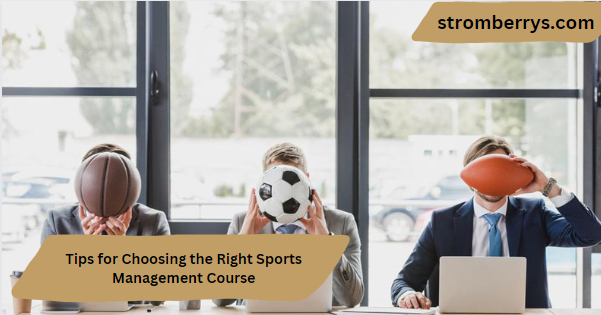 Tips for Choosing the Right Sports Management Course - Stromberry